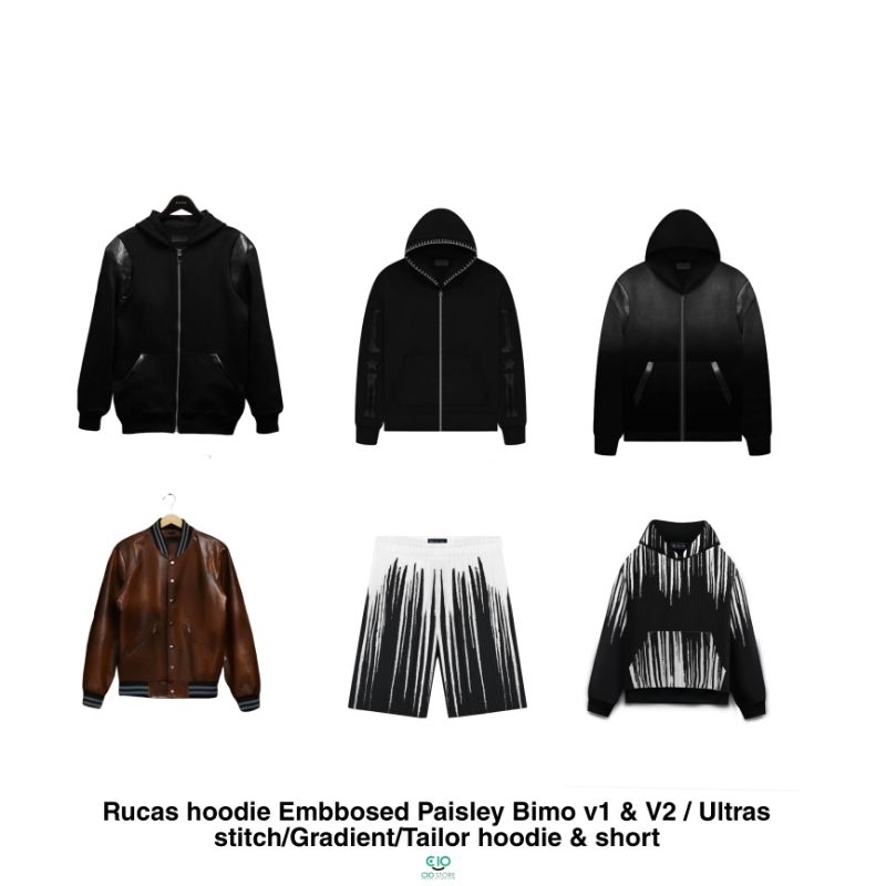 Jual Rucas Embossed Paisley Washed hoodie v2 /Crown Brown Leather Cap ...