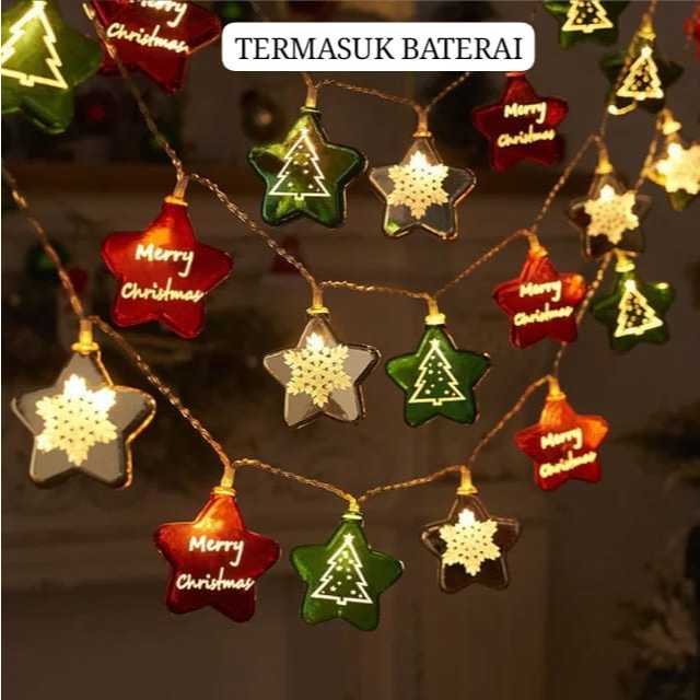 Jual 3 Meter Lampu Pohon Natal / Lampu Hias 20 LED / Hiasan Natal ...