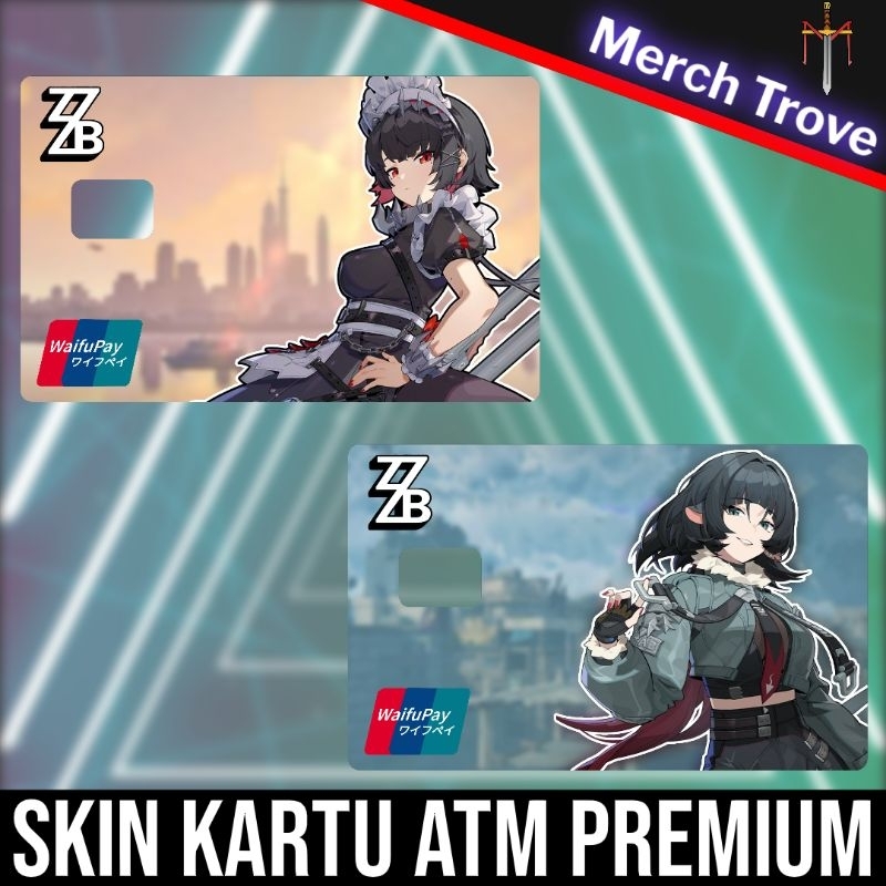 Jual Sticker Kartu ATM E-Money Hologram Zenless Zone Zero Ellen Joe ...