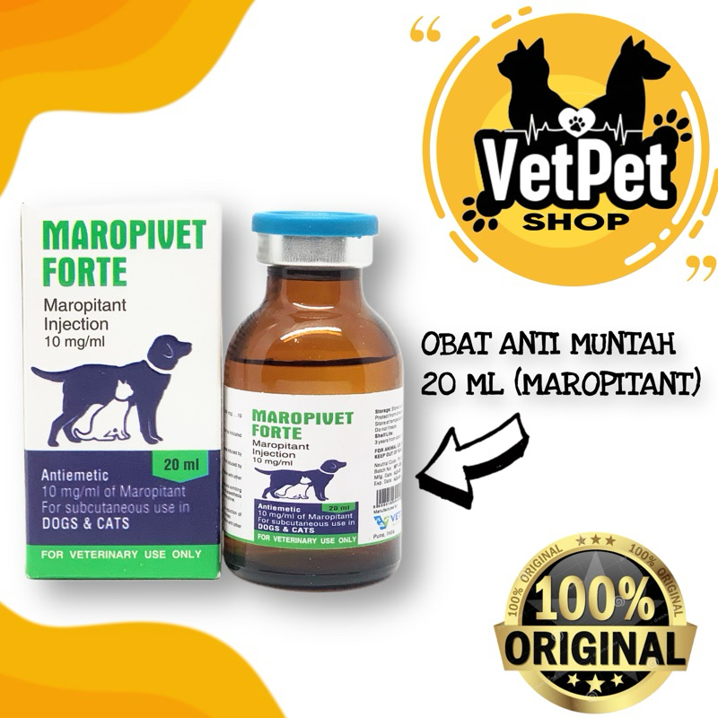 Jual Maropivet forte Maropitant citrate Obat Anti muntah Anjing dan ...