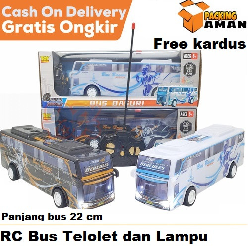 Jual RC bus telolet mainan mobil remote control bus antar kota rc toys bis telolet bus goyang ...