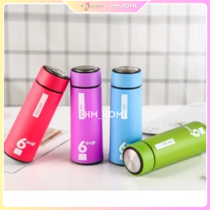 Jual HM123 Botol Minum Kaca Tumbler Glass Air Panas dan Dingin Awet ...