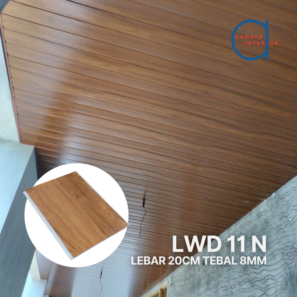 Jual LAMIWOOD Plafon PVC Motif Kayu Doff High Quality Anti Air & Rayap ...