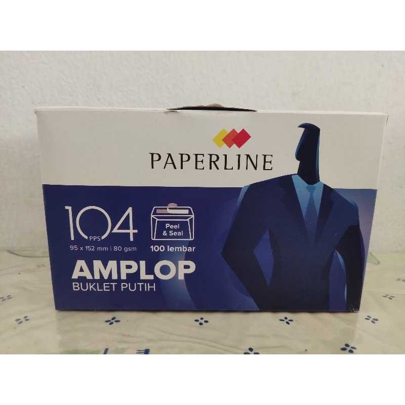 Jual Amplop buklet putih tanggung 104 PPS, 95 x 152 mm, 80 gsm, 100 lembar merk Paperline ...