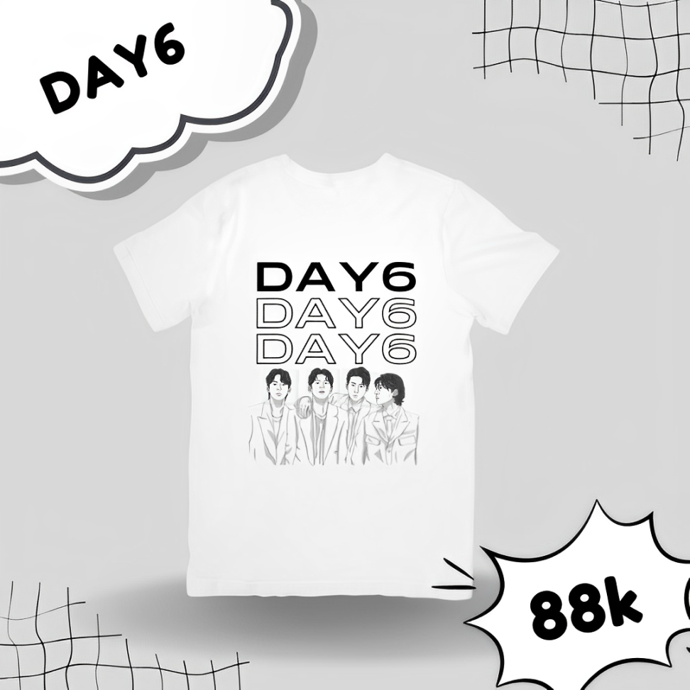Jual T-SHIRT DAY6 (PO BACA DESKRIPSI) | Shopee Indonesia