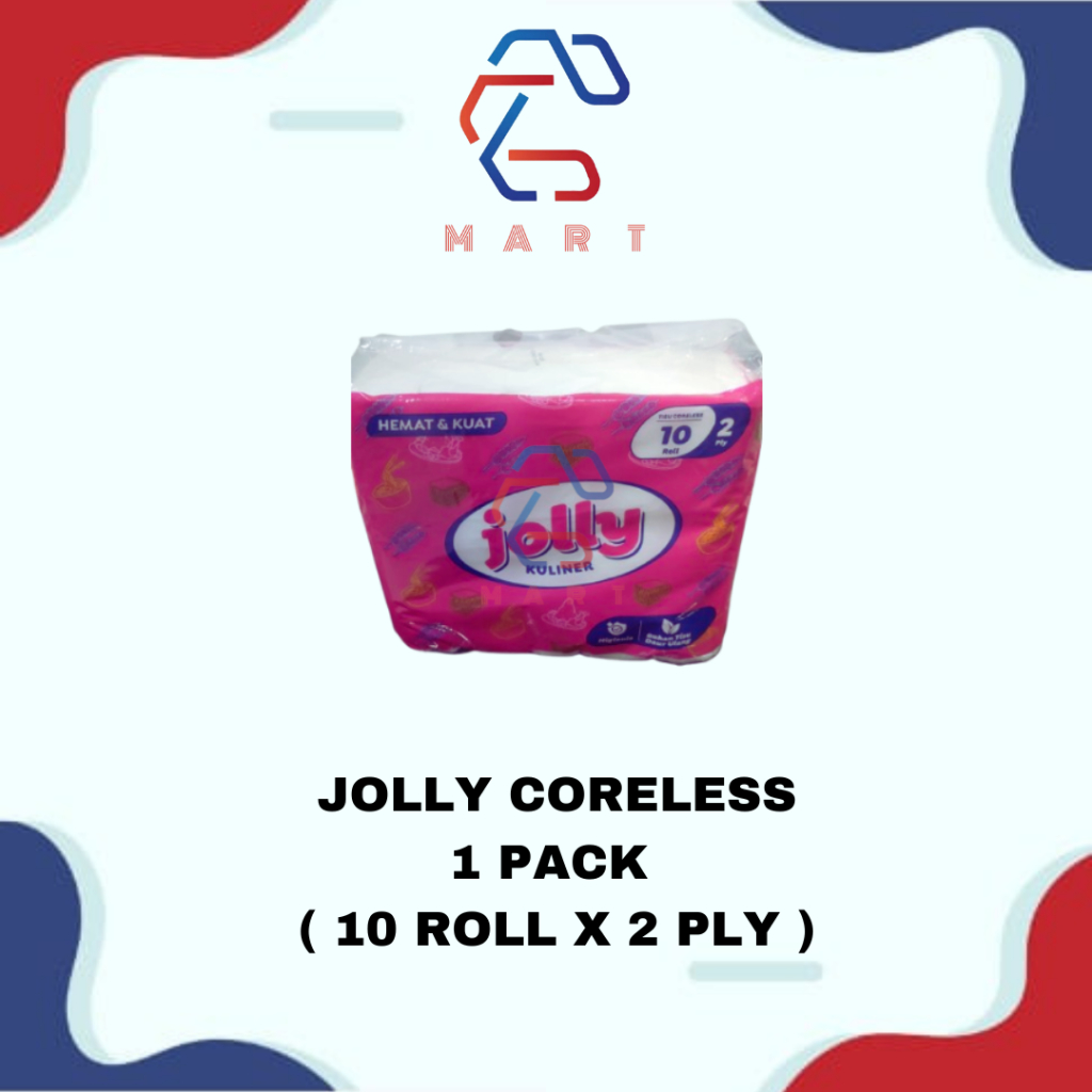 Jual Tisu Tissue Coreless Jolly 10 roll 2 ply | Shopee Indonesia