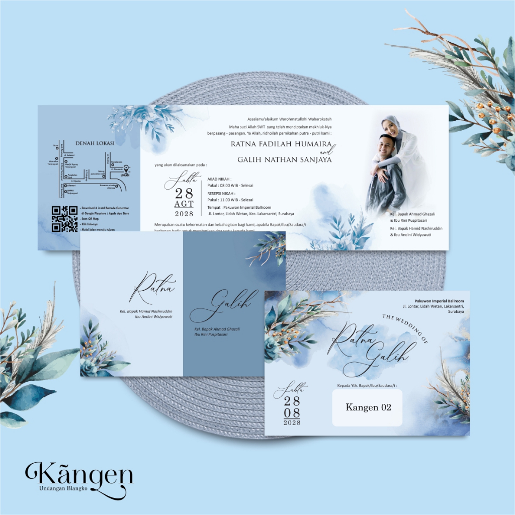 Jual Blangko Undangan Kangen 02 | Blangko Undangan | Undangan Murah ...