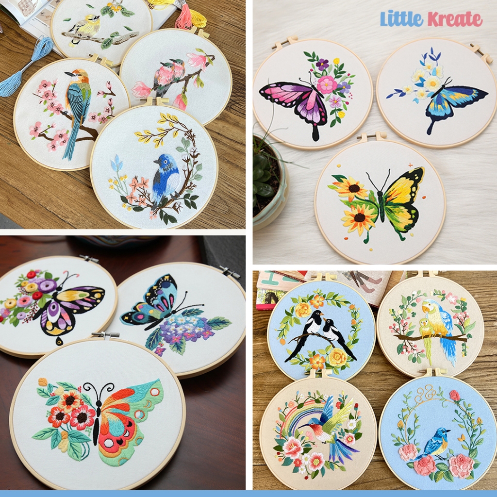 Jual HE#06 DIY Paket Sulam Menyulam / Hand Embroidery Kit / Needle ...