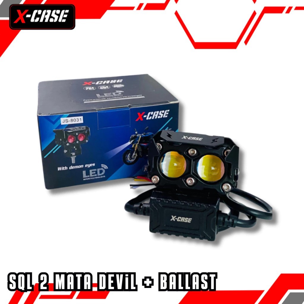 Jual Lampu Tembak LED 2 Mata+Devil Relay FOGLAMP 2 MATA PLUS RELAY ...