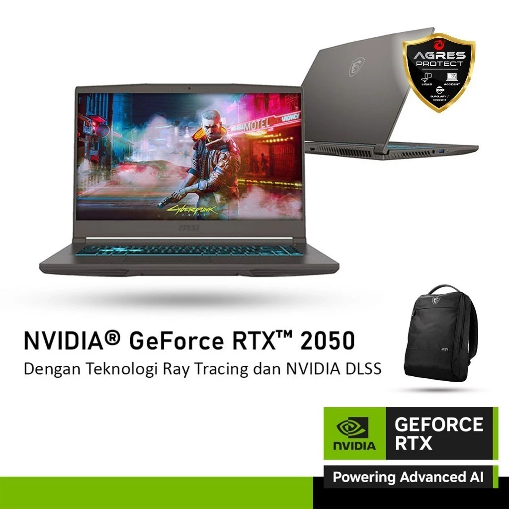 Jual MSI THIN 15 GeForce RTX 2050 4GB I7 13620H - 8GB 512GB W11 15.6FHD ...