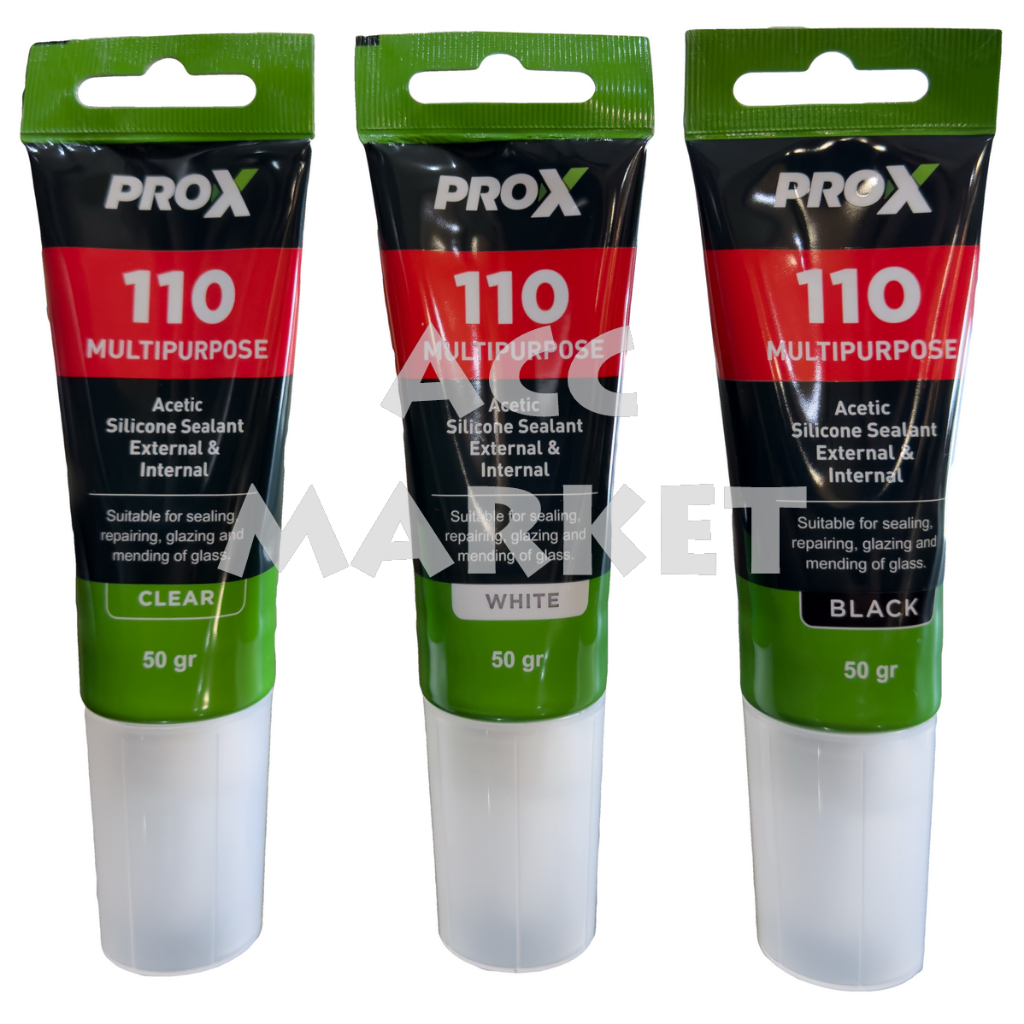 Jual Lem Sealant Pro-x 110 Sealent Silen Silikon Clear Hitam Putih ...