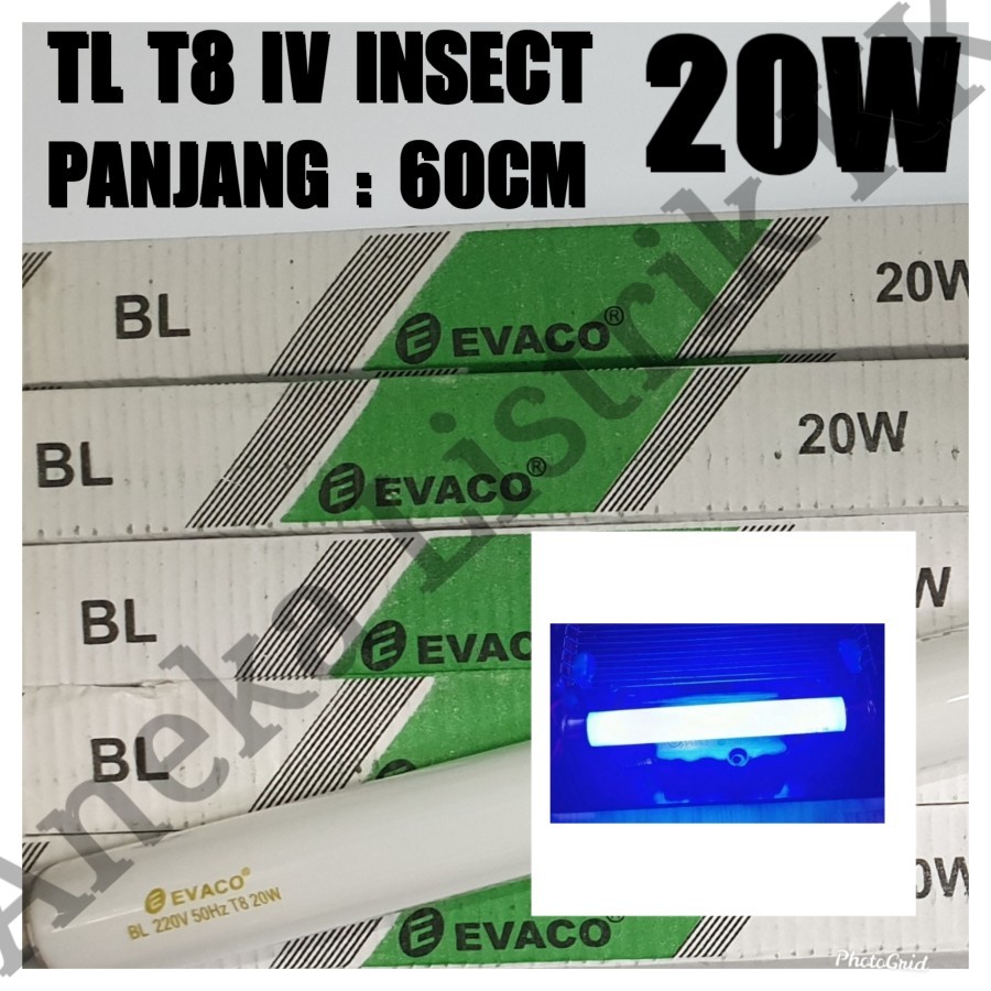 Jual EVACO TL 10W 15W 20W UV INSECT KILLER SERANGGA NYAMUK TLD T8 ...