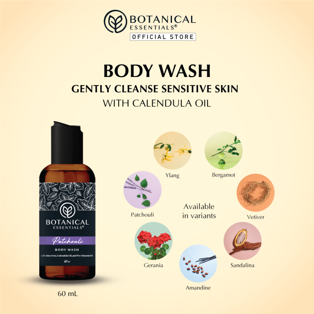 Jual [BUY 3 ONLY 129K] Botanical Essentials - Body Wash 60ml | Shopee ...