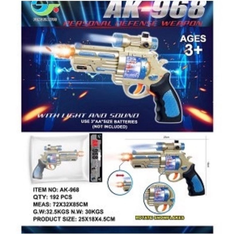Jual MAINAN PISTOL PISTOLAN AMAN BUAT ANAK PAKAI BATERAI ADA SUARA DAN LAMPU | Shopee Indonesia