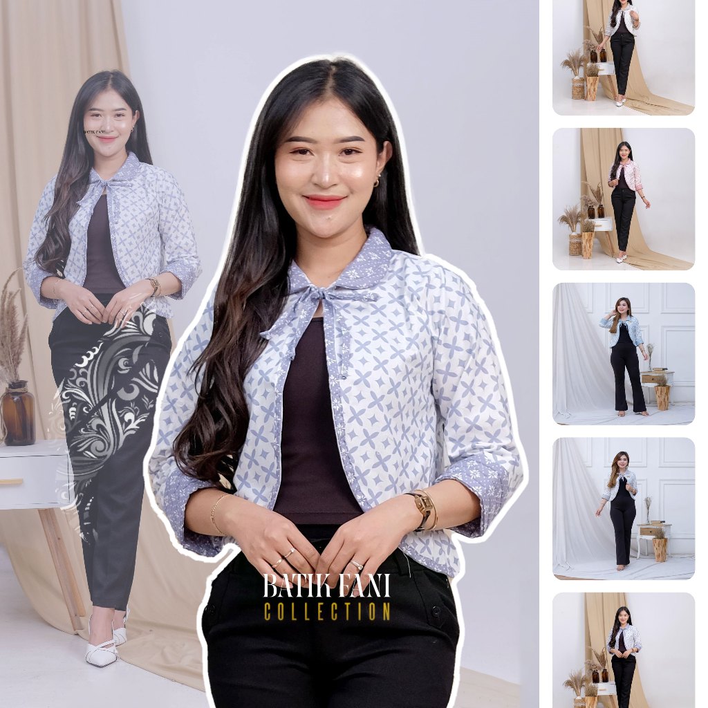 Jual Bonita Outer Batik Wanita / Cardigan Modern Istimewa 2024 Crop ...