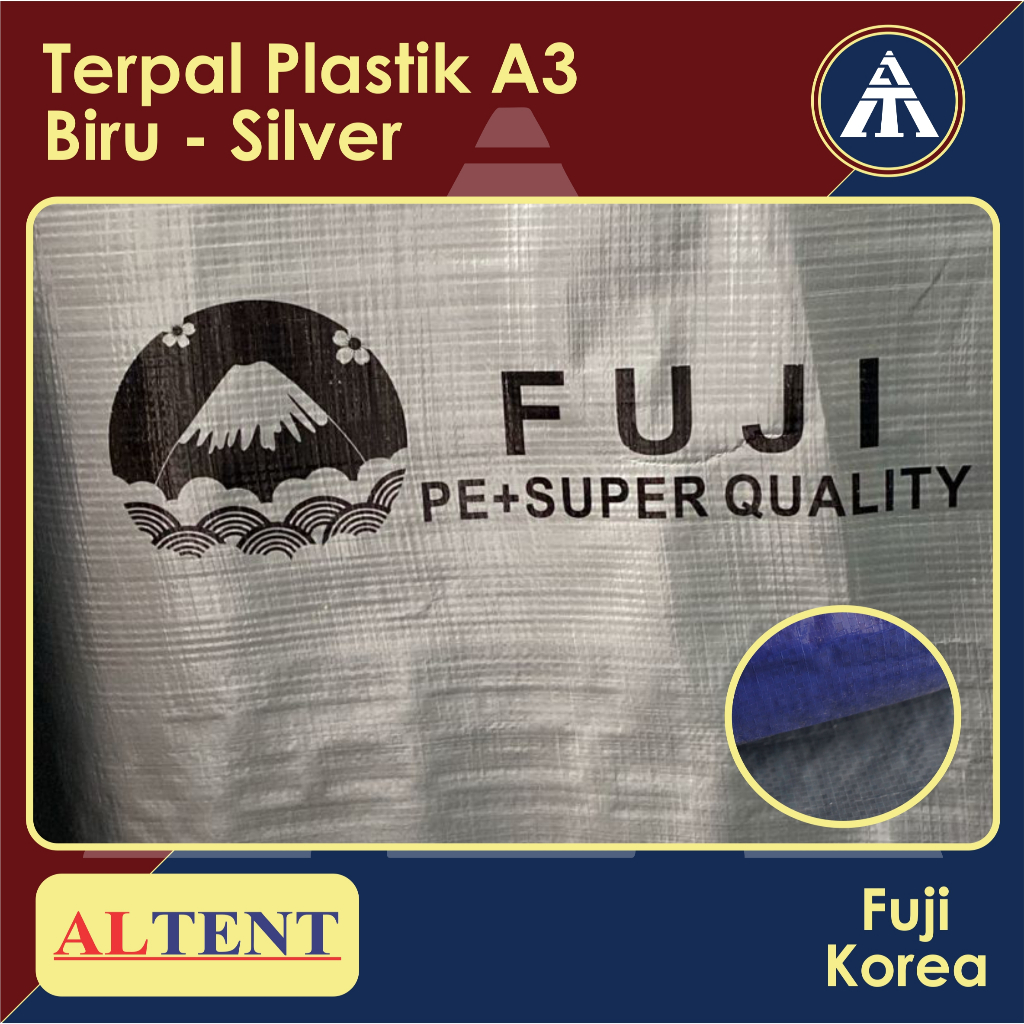 Jual Terpal Plastik Korea Fuji Biru Silver Type A3 ( Harga per m2 ...