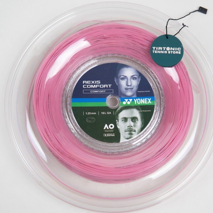 Jual Senar Tenis Yonex Rexis Comfort Pink Tennis Potongan Reel 12m ...