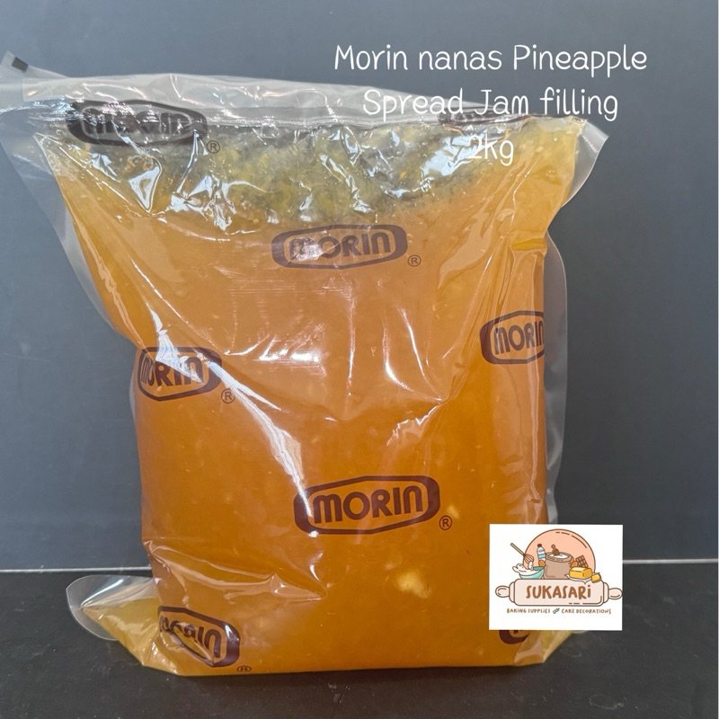 Jual Morin Pineapple Spread jam 2kg pack Selai Jam isian Spread Nanas ...