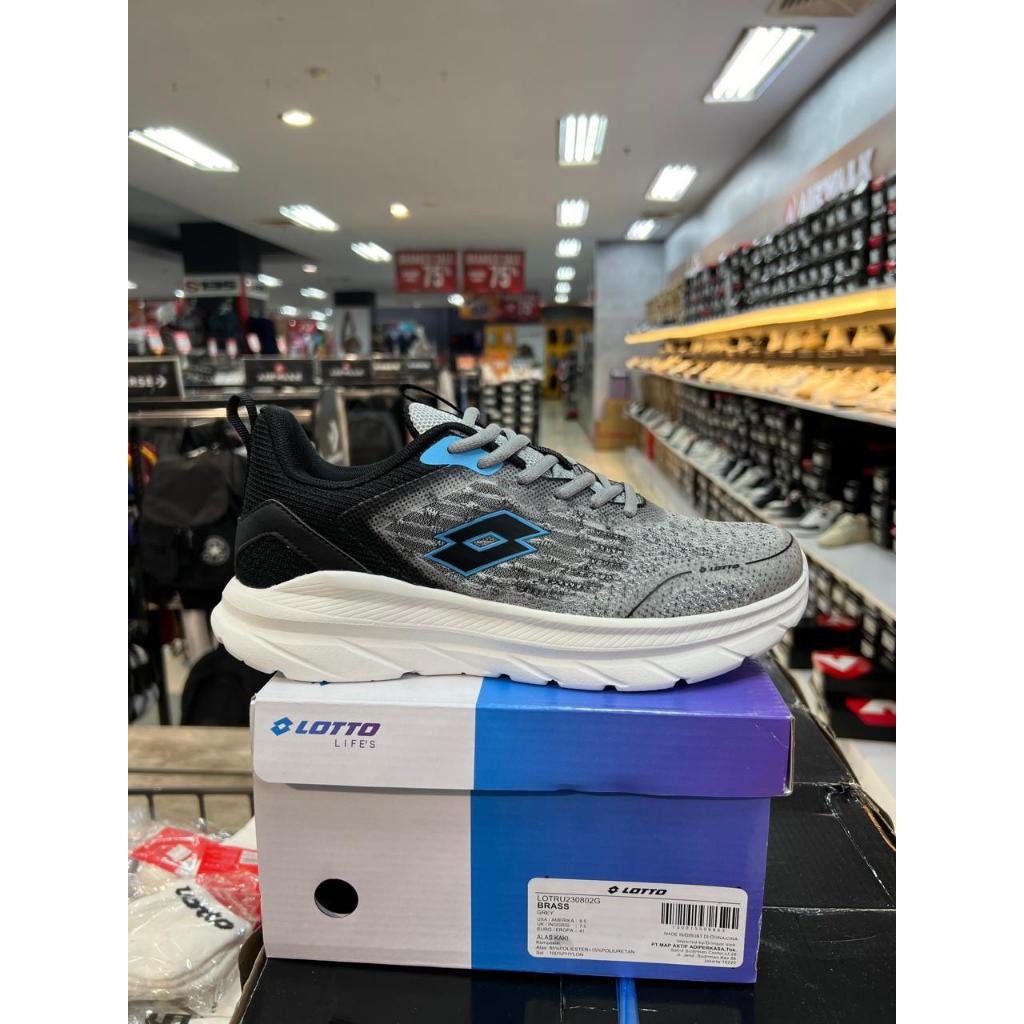 Jual Sepatu Lotto Brass Grey Running Men's Shoes Original | Shopee ...