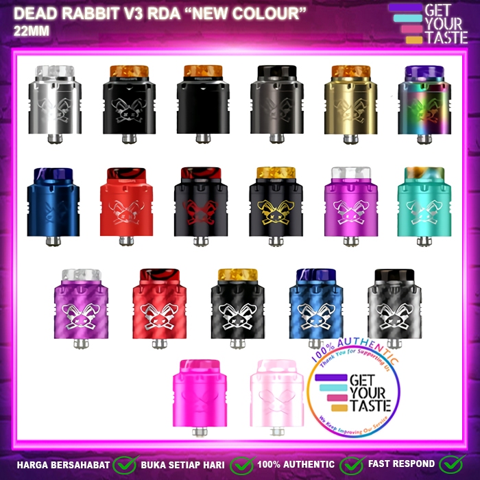 Jual Dead Rabbit V3 RDA 24MM Authentic by Hellvape | Shopee Indonesia