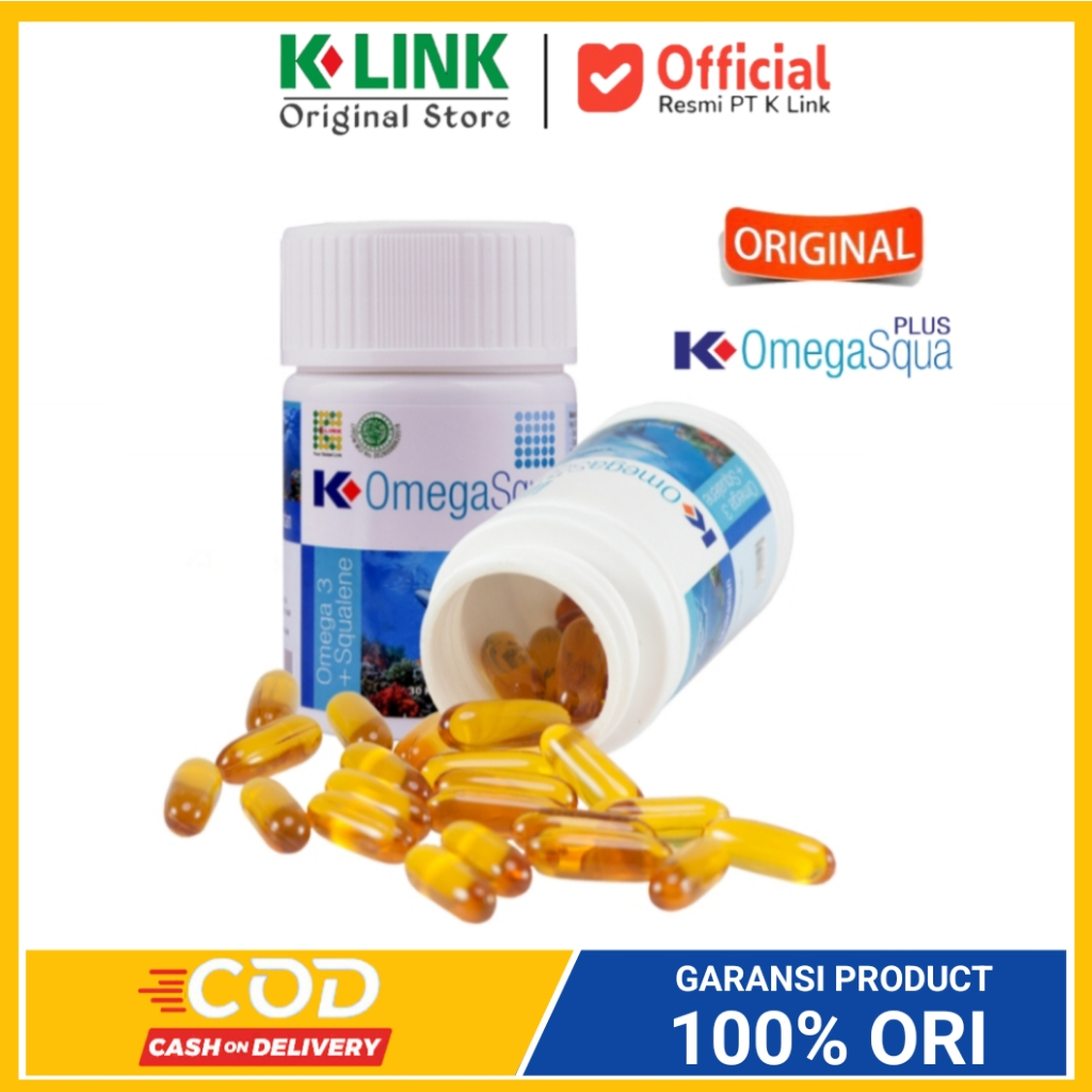 Jual omega squa plus omega3 k link minyak ikan | Shopee Indonesia