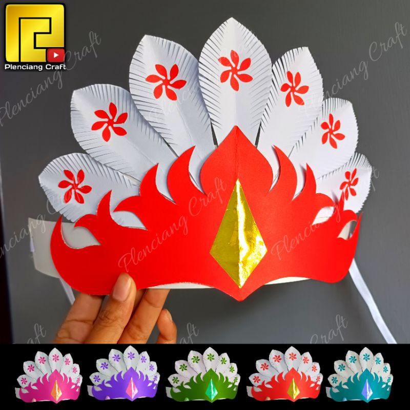 Jual (M.B) Mahkota Karnaval dari kertas handmade Mahkota Manuk ...