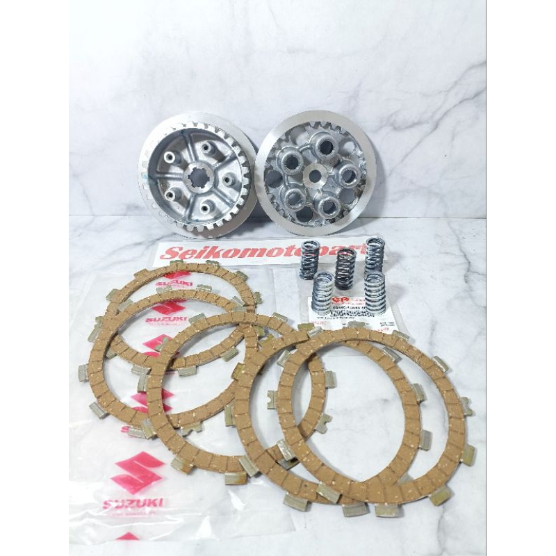 Jual Paketan Per Kopling + Rumah Kopling Kaki 5 + Lawan Dan Kampas Kopling Set Motor SUZUKI ...