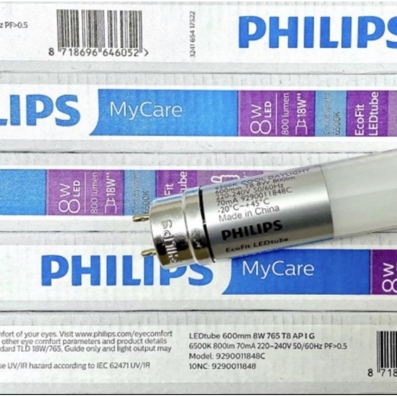 Jual LAMPU PHILIPS TL T8 LED ECOFIT 8 WATT | Shopee Indonesia