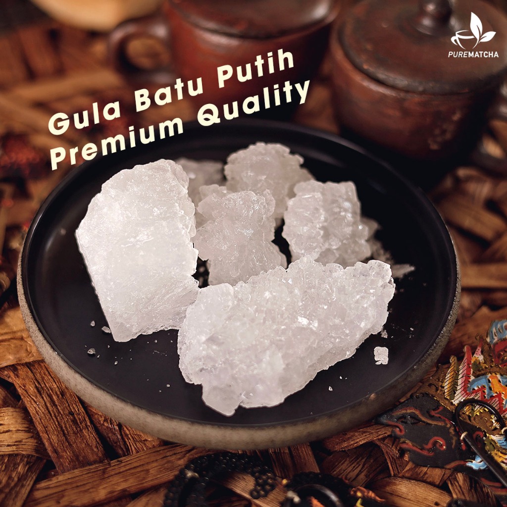 Jual Gula Batu Alami Warna PUTIH 1kg Premium Rock Sugar Gula Kristal ...