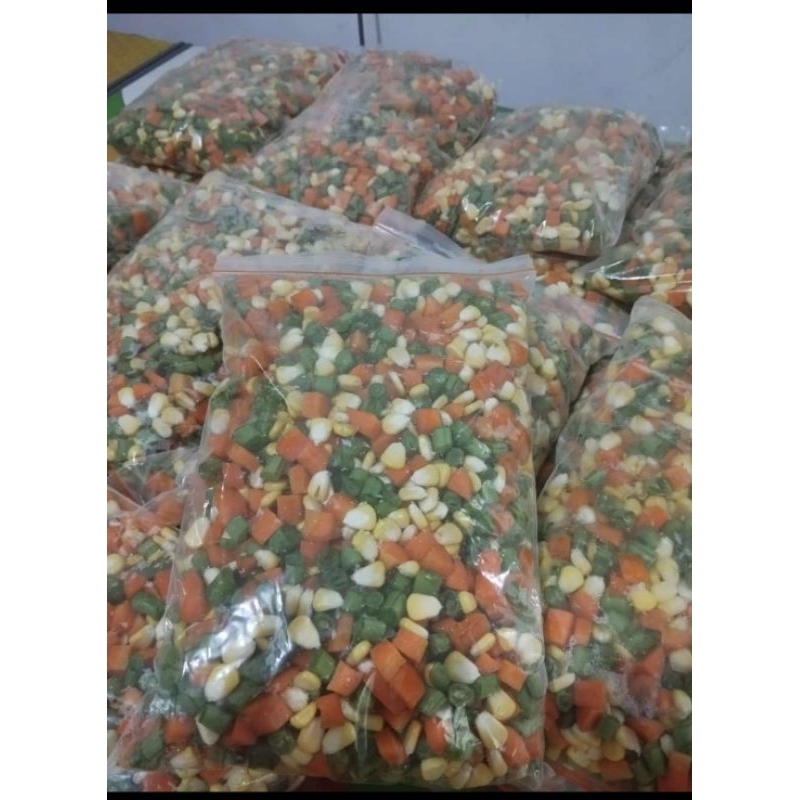 Jual mix vegetables 1kg kemasan polos | Shopee Indonesia