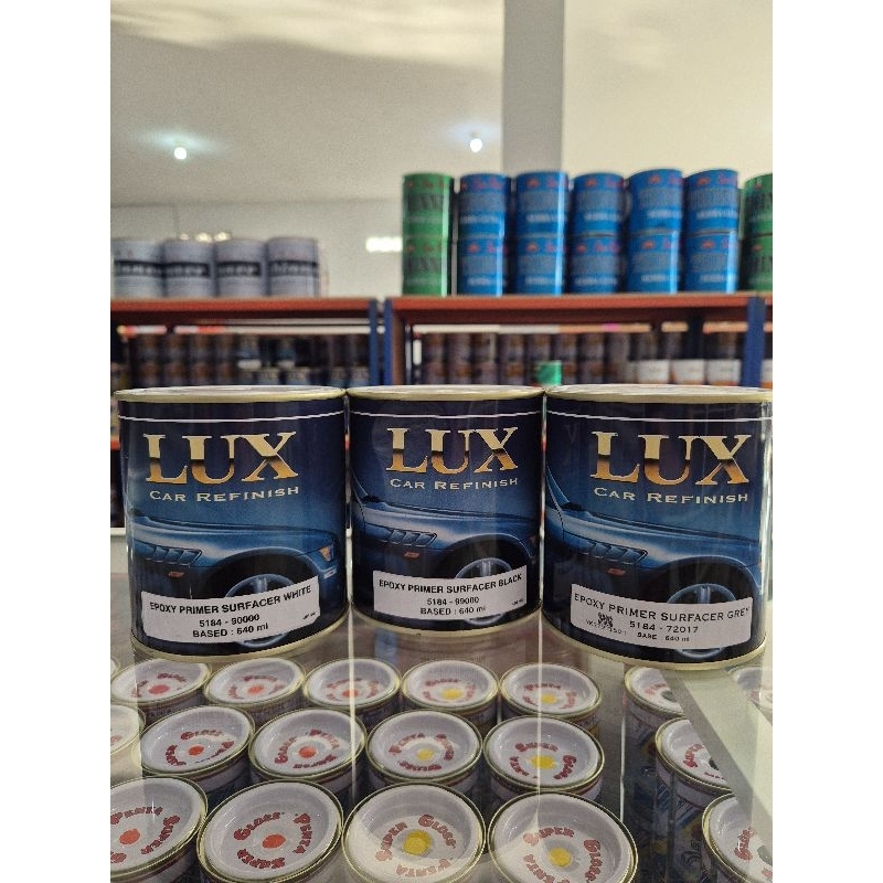 Jual Lux Epoxy Primer Surfacer 1Kg Set // Grey // White // Black ...
