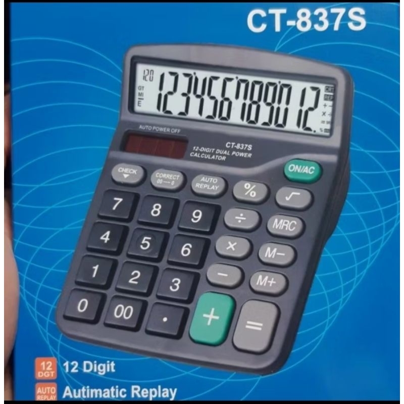 Jual Kalkulator Murah Ct-837S 12 Digit Check Ulang | Shopee Indonesia