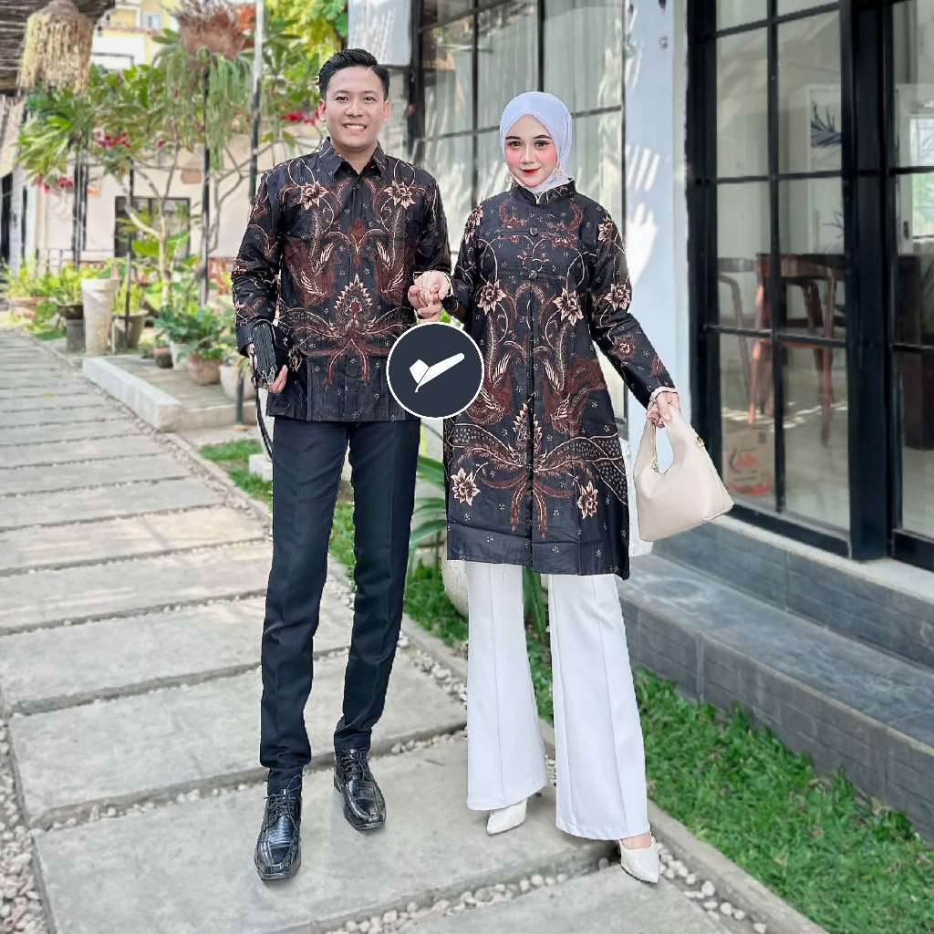 Jual Anonim Batik - Batik Couple Kemeja Pria Lengan Panjang Reguler fit ...