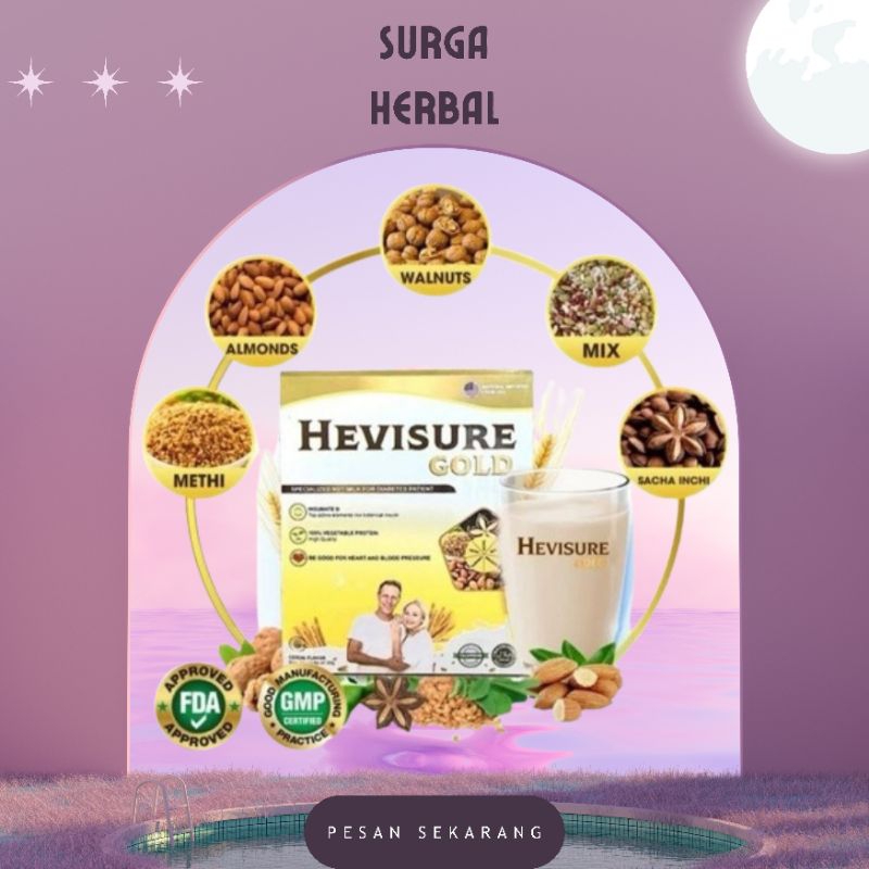 Jual Hevisure Gold PLUS MILK SUSU Obat Diabetes & Kencing Manis Insulin ...