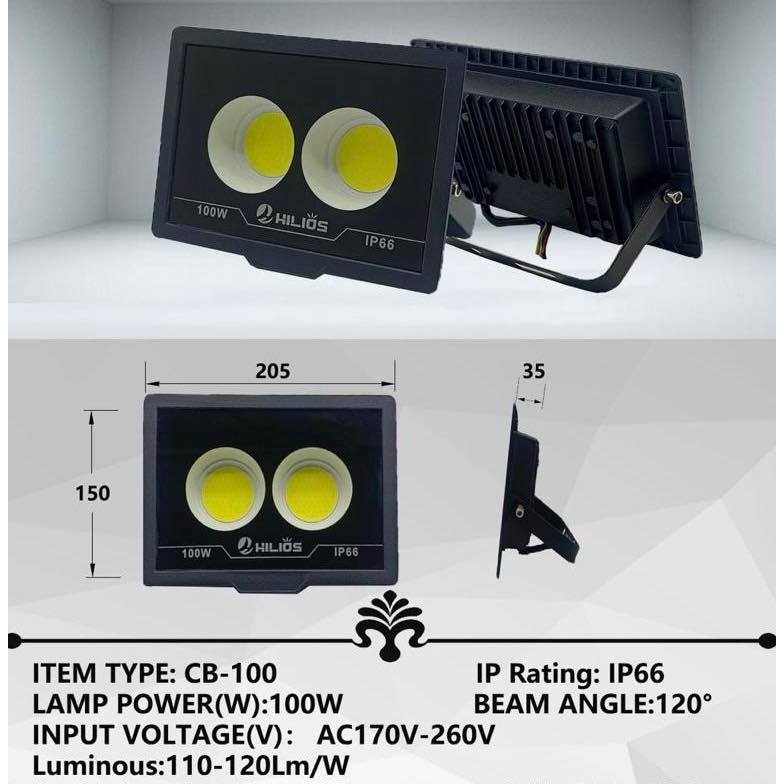 Jual LAMPU SOROT LED COB 100W / LAMPU TEMBAK LED 100 WATT / LAMPU OUTDOOR - 100W PUTIH | Shopee ...