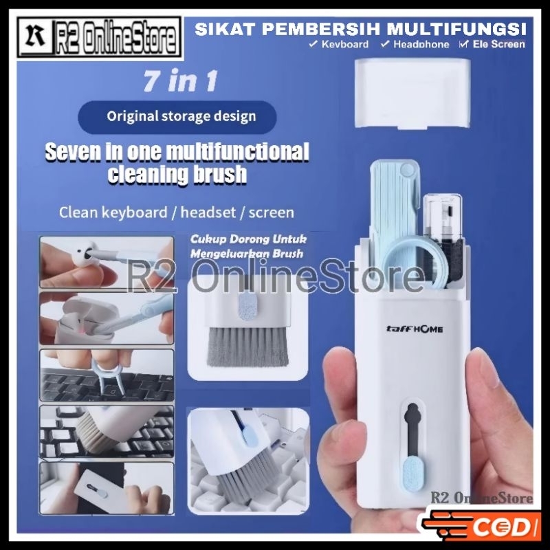 Jual Sikat Pembersih Keyboard Folding 7 in 1 Multifuncion Pen Cleaner ...