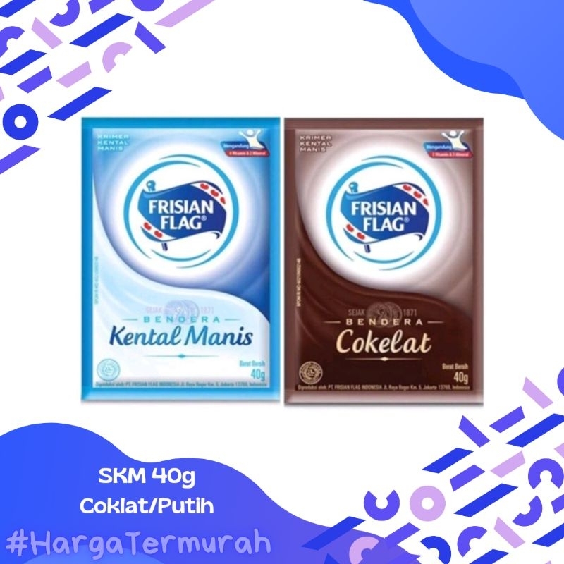 Jual Susu Kental Manis Bendera Sachet Putih / Coklat 6x38g | saset skm ...