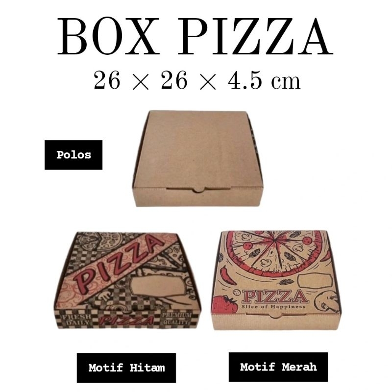 Jual (MIN ORDER 20 PCS) BOX PIZZA 26x26x4.5 / DUS PIZZA / KOTAK PIZZA ...