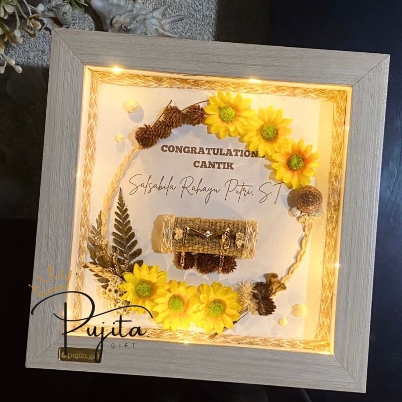 Jual Frame 3D Rustic Hadiah Kado Unik Wisuda Ulang Tahun Pernikahan ...
