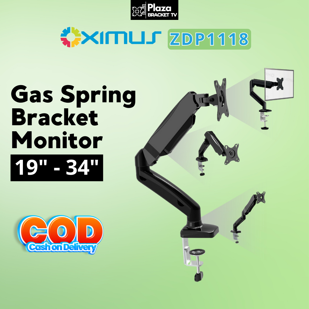 Jual Bracket Arm Monitor Oximus ZDP1118 19-34 Inch Gas Spring | Shopee ...