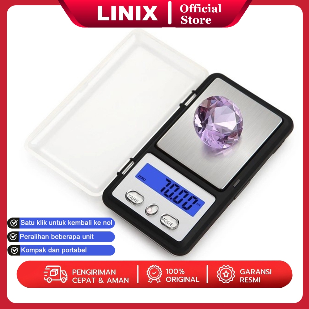 Jual Linix Timbangan Emas Digital Pocket Scale 0.01 Gram Timbangan ...