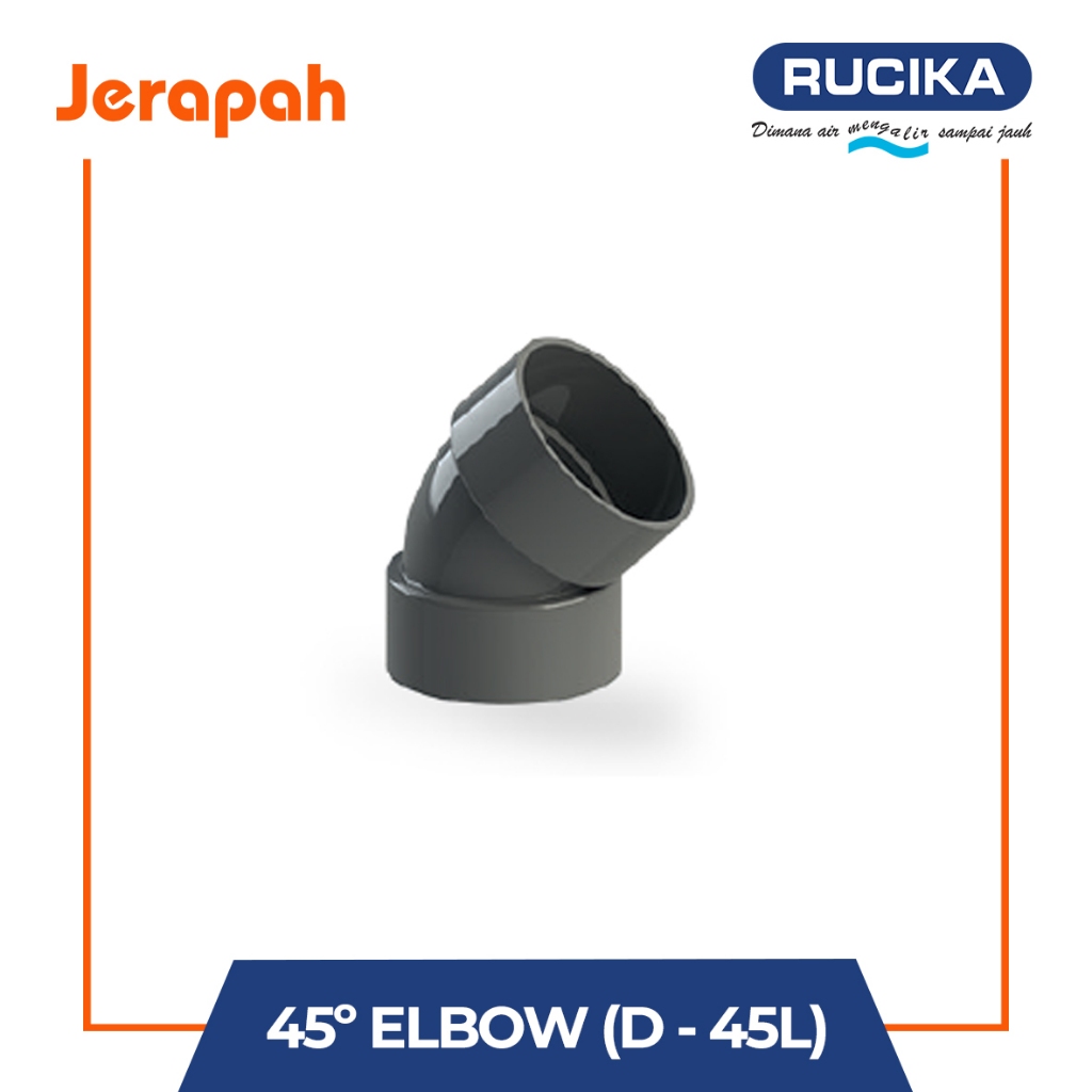 Jual Rucika Fitting - 45º Elbow (D – 45L)- 2" | Shopee Indonesia