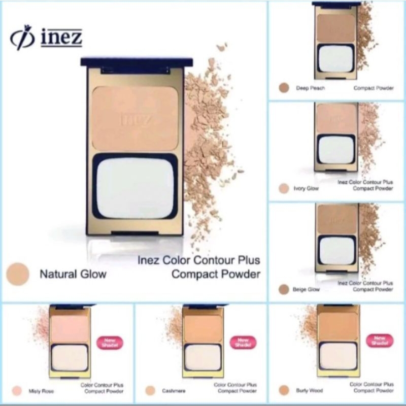 Jual INEZ Color contour plus compact powder | Shopee Indonesia