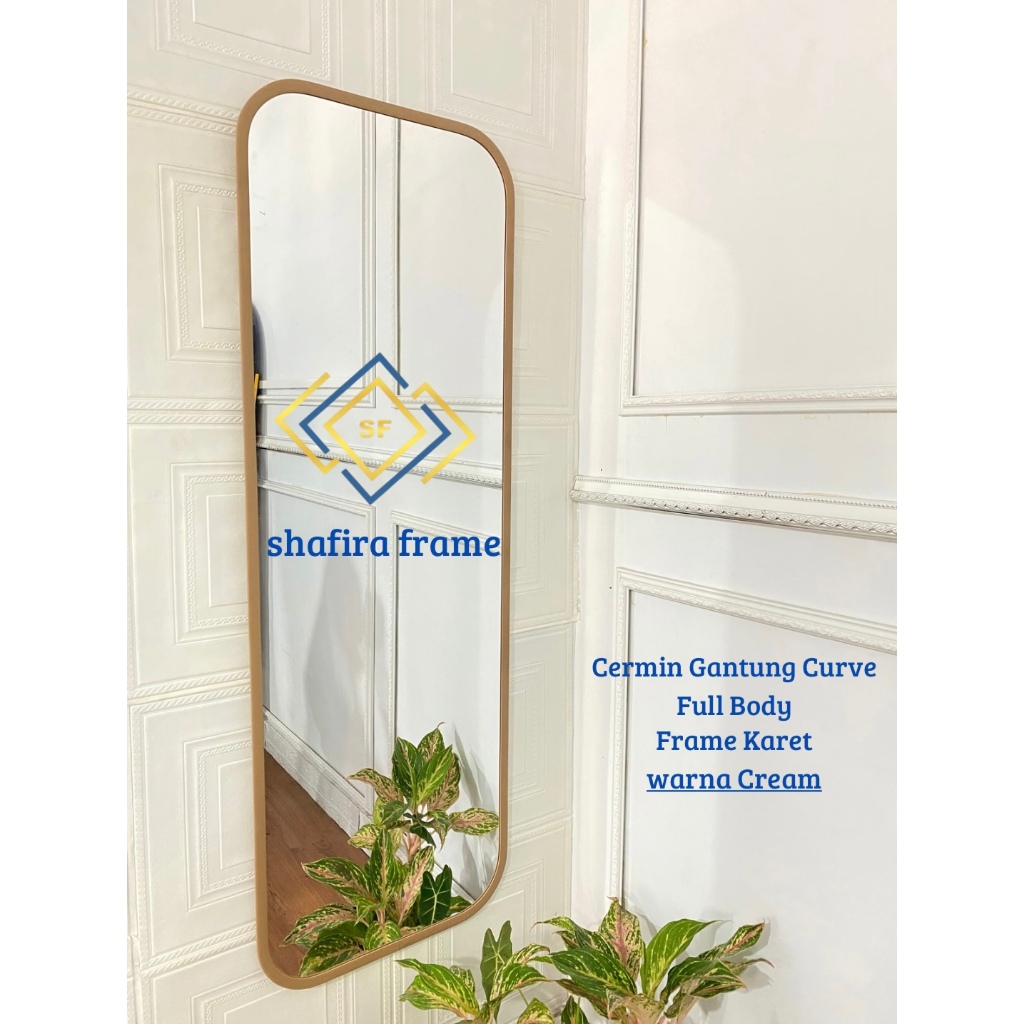 Jual Cermin Gantung Dinding Rubber/Karet Aestetic ukuran 40x85 GRATIS ...