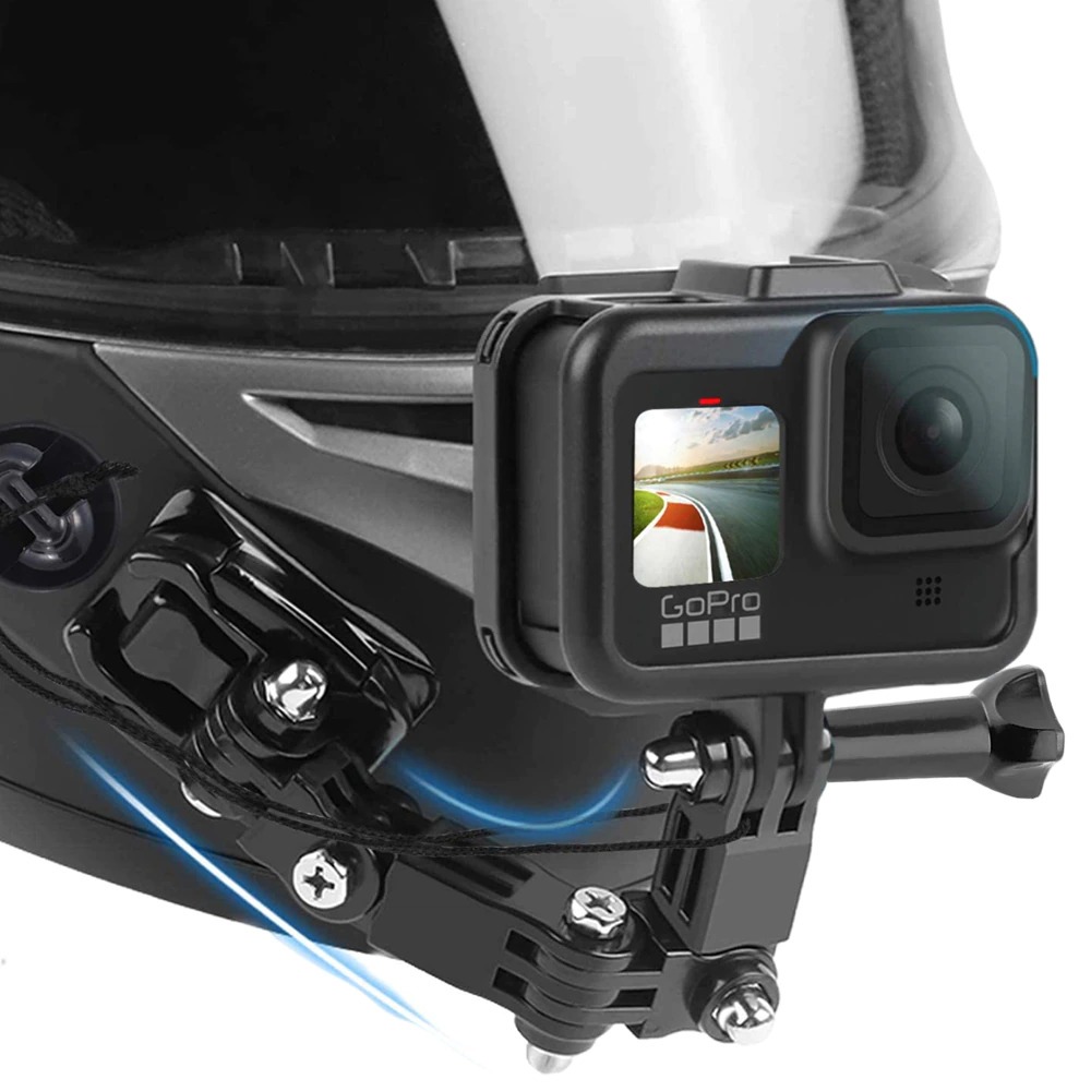 Jual Helmet Mount Chin Mounting Helm Motovlog Vlogger Helmet Front ...