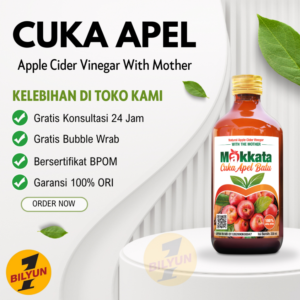 Jual CUKA APEL ORIGINAL MAKKATA Cuka Apel Asli Batu Obat Maag Asam ...
