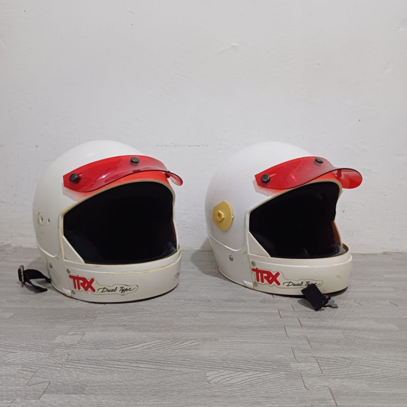 Jual Helm TRX Custom Full Face Jadul Honda | Shopee Indonesia