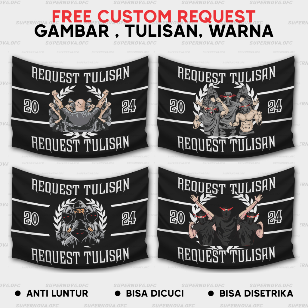 Jual BENDERA BASIS SUPORTER JUMBO BEBAS REQUEST | BENDERA KOMUNITAS ...