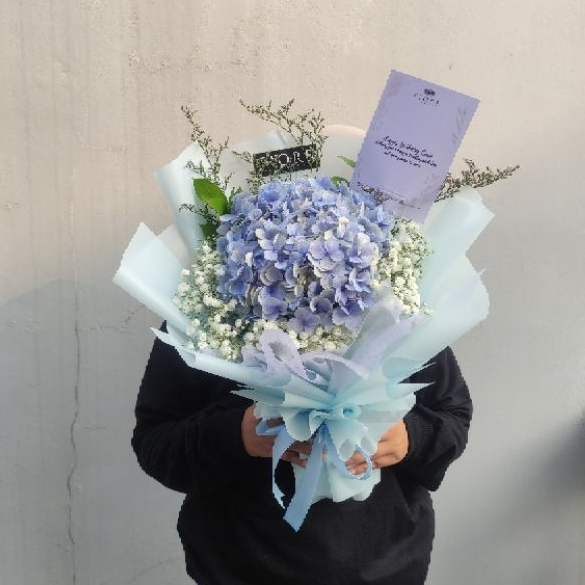 Jual HYDRANGEA BOUQUET [ FRESH FLOWER / BUNGA ASLI ] | Shopee Indonesia