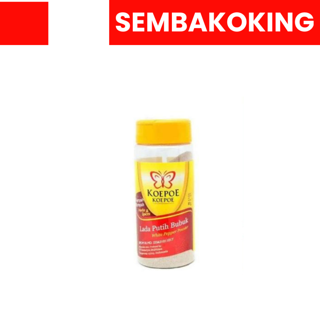 Jual LADA PUTIH BUBUK/MERICA 85GR KOEPO KUPU | Shopee Indonesia